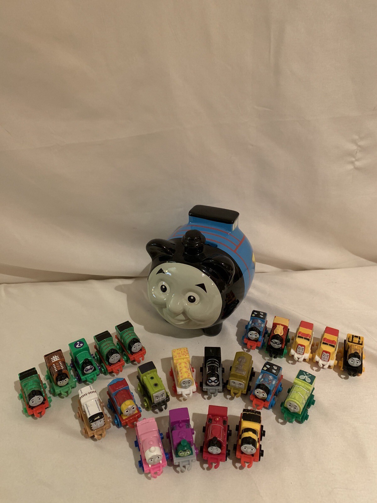Thomas the Train Piggy Bank & Miniature Trains | eBay