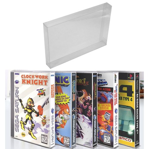 Clear Box Protectors For SEGA CD/SATURN/PS1 LONGBOX Video Games Custom ...