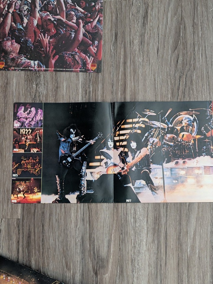 Vintage Kiss Alive II Vinyl Record 2 Record LP Casablanca with poster ...