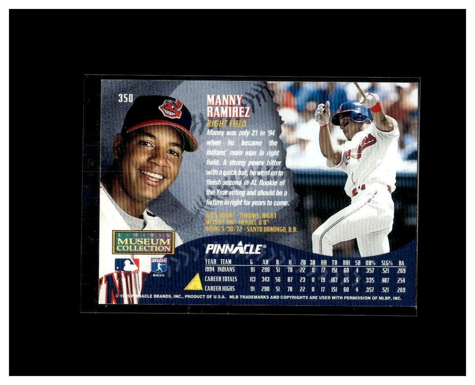 1995 Pinnacle - Manny Ramirez #350 Museum Collection | eBay