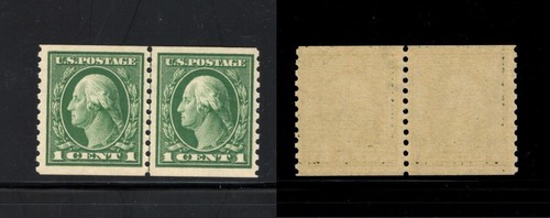US - 1914 1 cent Washington line pair # 443 - VF MNH | eBay