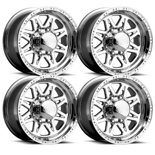 (Set-4) Raceline Renegade 8 Polished 16X8 8X170mm 0mm wheels rims 16 ...