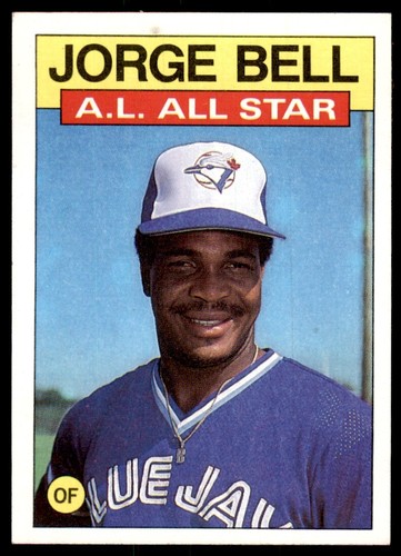 1986 Topps Jorge Bell Toronto Blue Jays #718 | eBay
