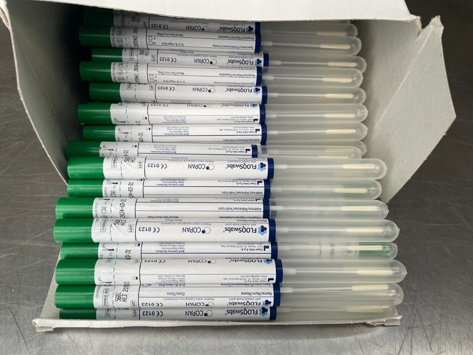 -100- COPAN 560C FLOQSwabs Ultra Thin Minitip Flocked Swab with 80mm ...