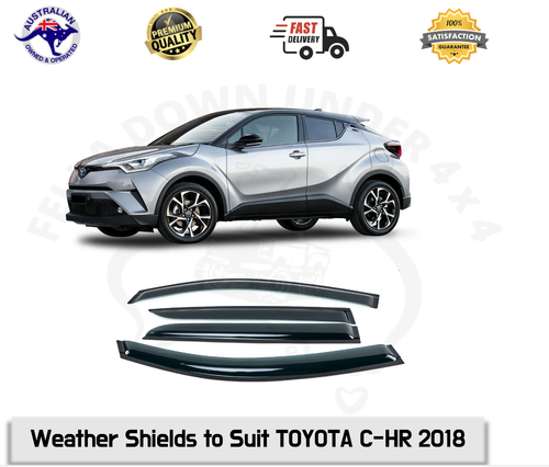 Weather Shields Weathershields Window Sun Visors To Suit Toyota C-HR ...