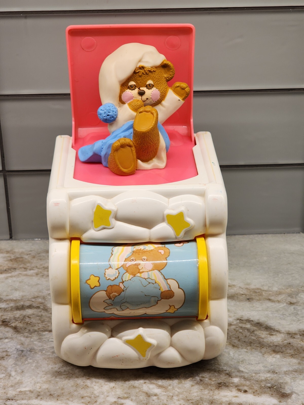 Vintage 1987 Fisher Price Teddy Beddy Bear Jack In The Box Toy | eBay