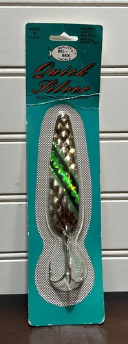 Vintage Bil-Bek Game fish QUICK SILVER spoon lure 5” salmon trout ...
