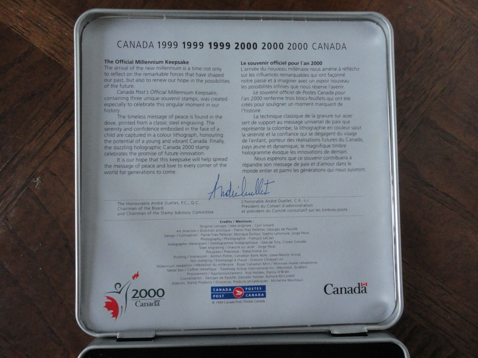 1999-2000 Canada Post Official Millennium Keepsake Stamps and Coin ...