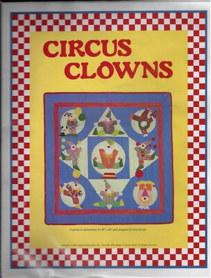 1984 Leman Publications Quilt Pattern- Circus Clowns | eBay