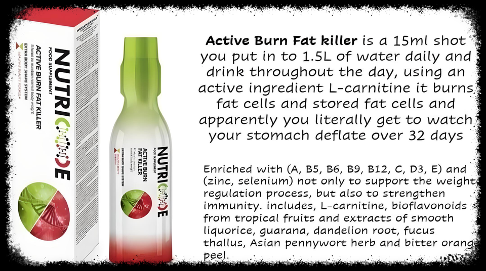 NUTRICODE Active Burn Fat Killer (Delivery guaranteed by eBay fulfilment) | eBay UK