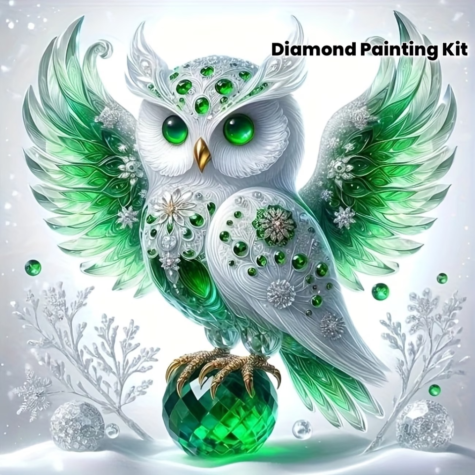Diamond Art Kits Adults/Kids Owl Diamond Painting Kits 5D Owls/Flowers ...