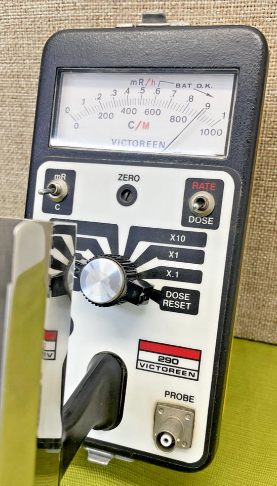 Victoreen 290 Geiger Counter + Check Source – Rare Nuclear Instrument ...