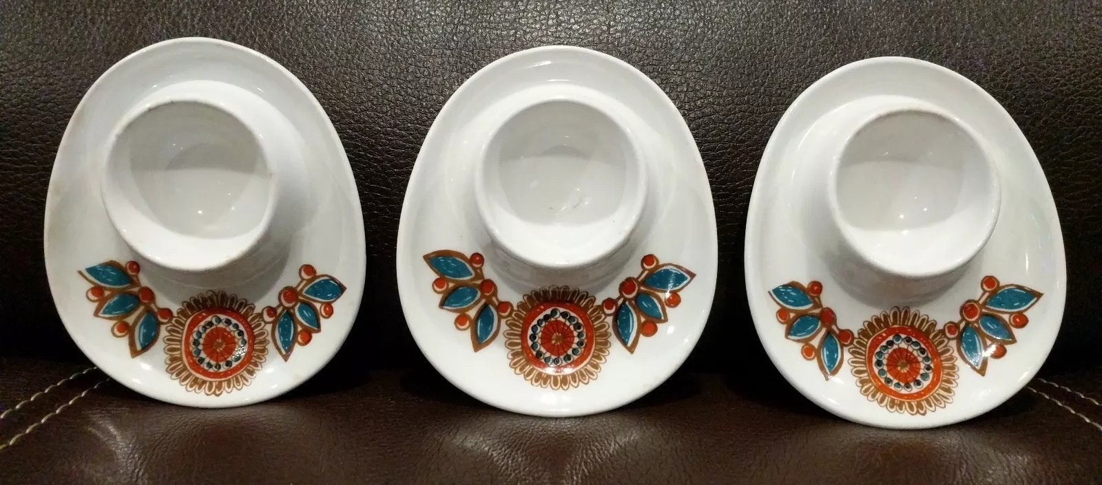 3 Figgjo Flint Astrid Egg cups Set Norway South Western Scandinavian ...