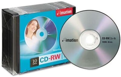 Imation 10 pack CD-RW blank discs 700 mb storage New in original ...