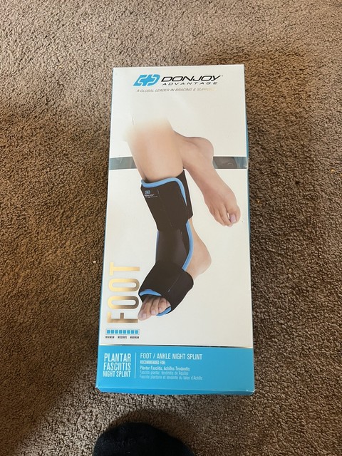 DonJoy Advantage Da161fb01-blk-s/m Plantar Fasciitis Night Splint Rigid ...