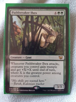 1x MTG Magic The Gathering TCG Pathbreaker Ibex - Rare - Commander ...