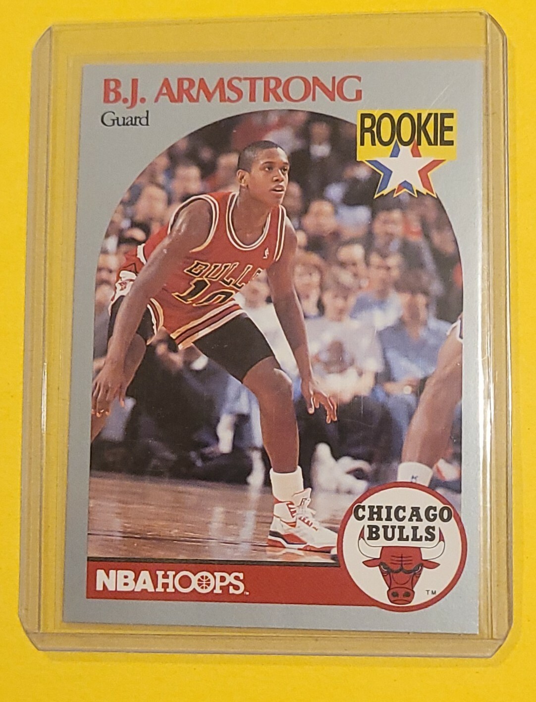 1990-91 NBA Hoops Basketball B.J. Armstrong Rookie Card #60 Chicago ...
