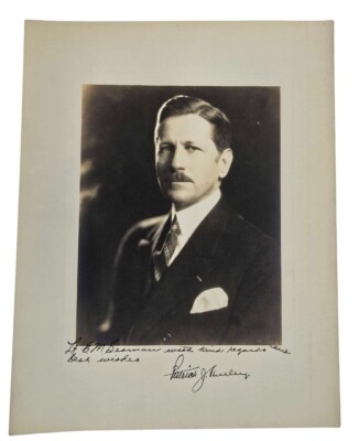 Patrick Hurley Secretary of War Hoover Era Signed & Inscribed Photo | eBay