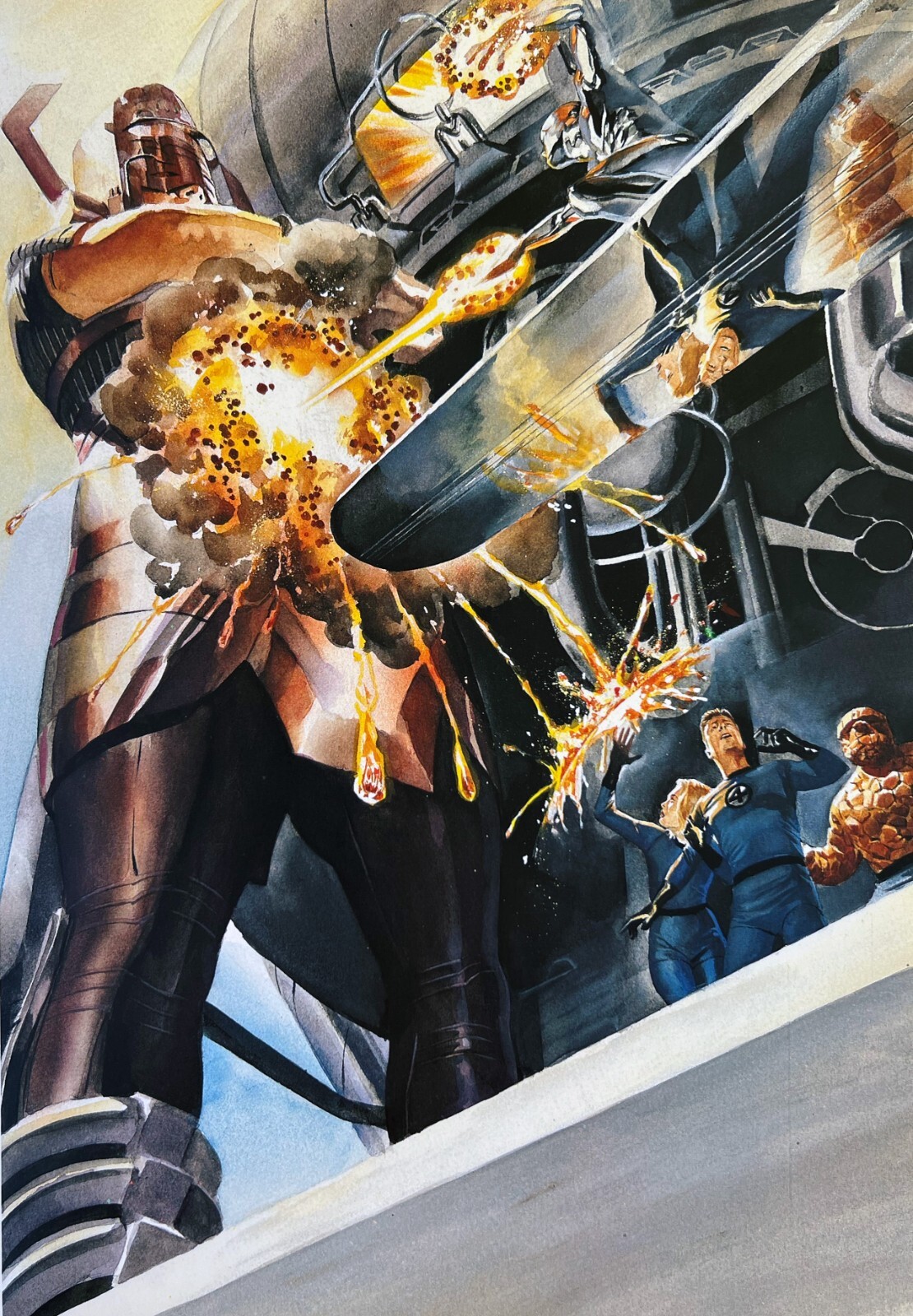 Alex Ross Marvels Comics Poster (Fantastic Four Galactus & Silver ...