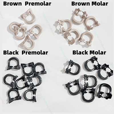 4x Dental Resin Soft Clamp Universal Rubber Dam Sheet Clamps Molar ...
