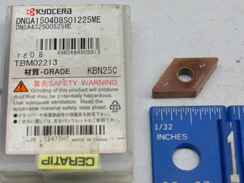 KYOCERA DNGA-432-S00525ME (2) TIP CBN INSERT (1 PC) GRADE KBN10C | eBay