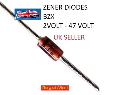 (2V–47V) 1/2W 0.5W Zener Diode BZX TYPE | eBay UK