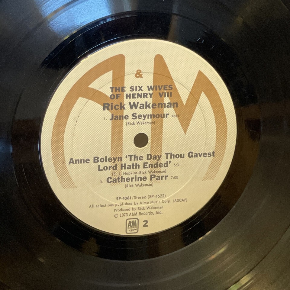 Rick Wakeman The Six Wives Of Henry VIII (Vinyl, 1974) A&M SP 4361 VG ...