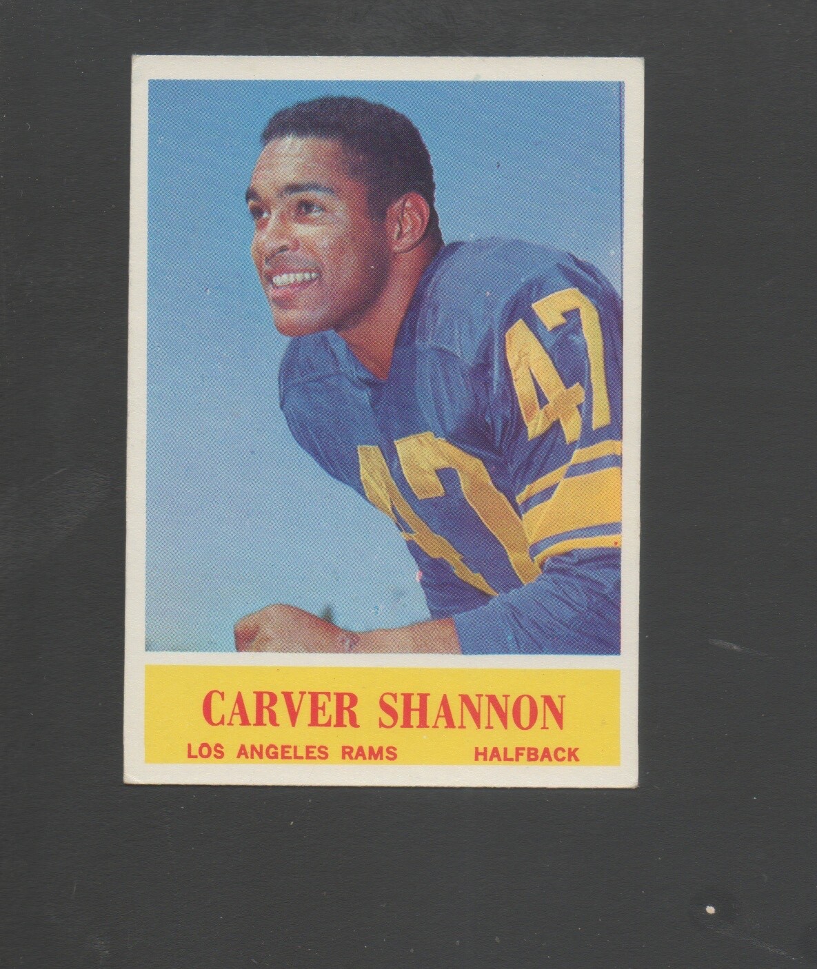 1964 Philadelphia Football Card #94 Carver Shannon-Los Angeles Rams ...