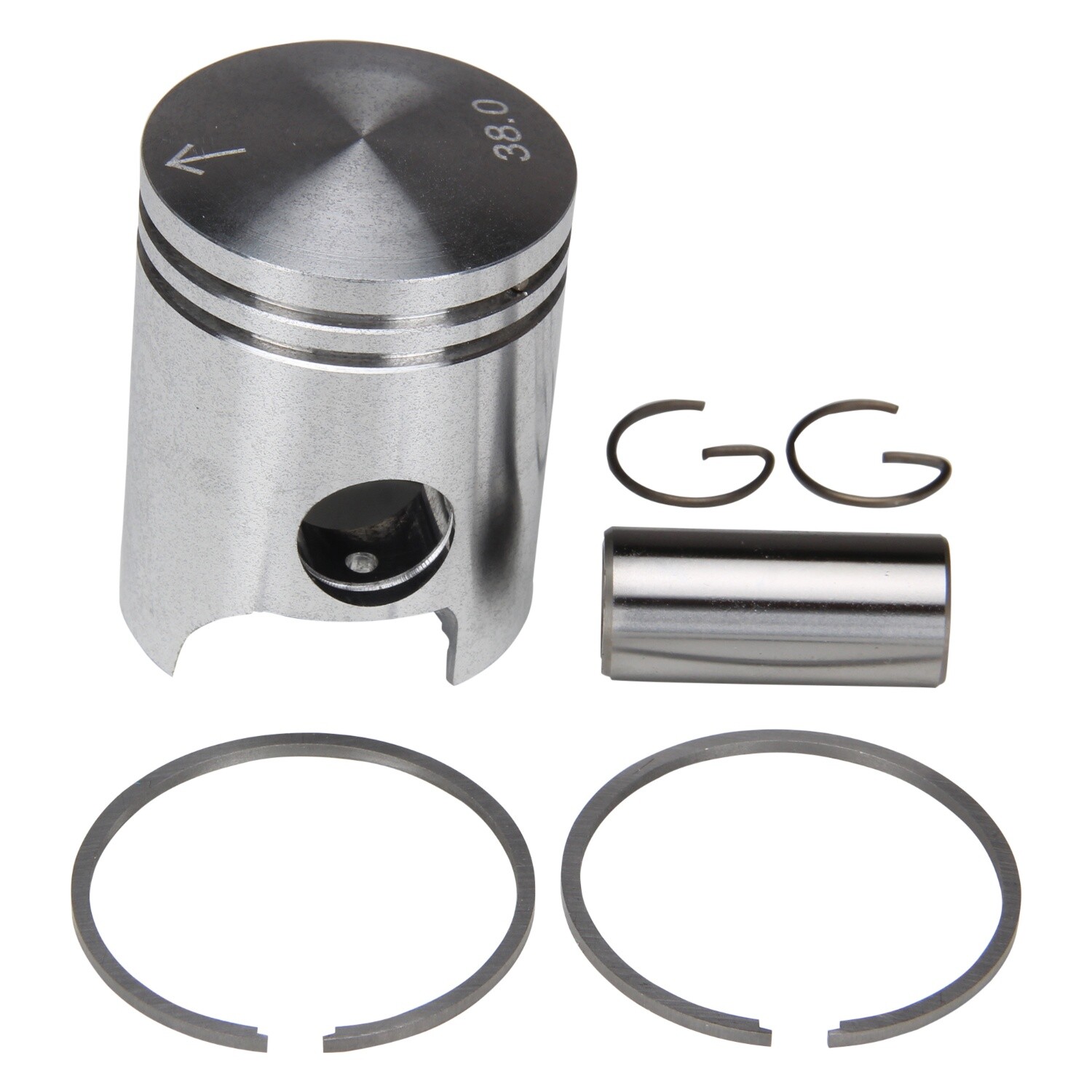 Kolben Set 50ccm 38mm für Sachs 50S Motor mit Grauguss-Zylinder | eBay