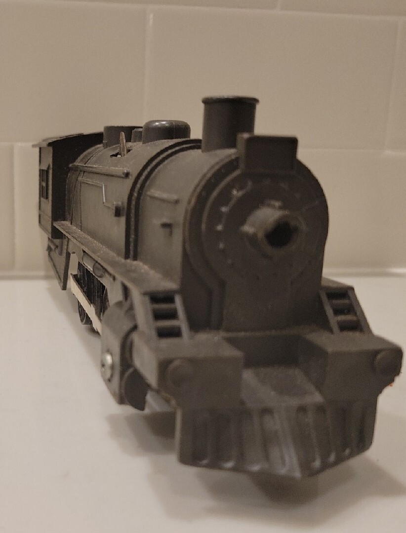 Vintage 1973 Marx Mechanical Metal Train Engine Toy Wind Up Locomotive ...