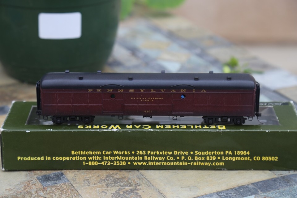 Bethlehem Car Works PRR Pennsylvania B60B Baggage car weathered | eBay