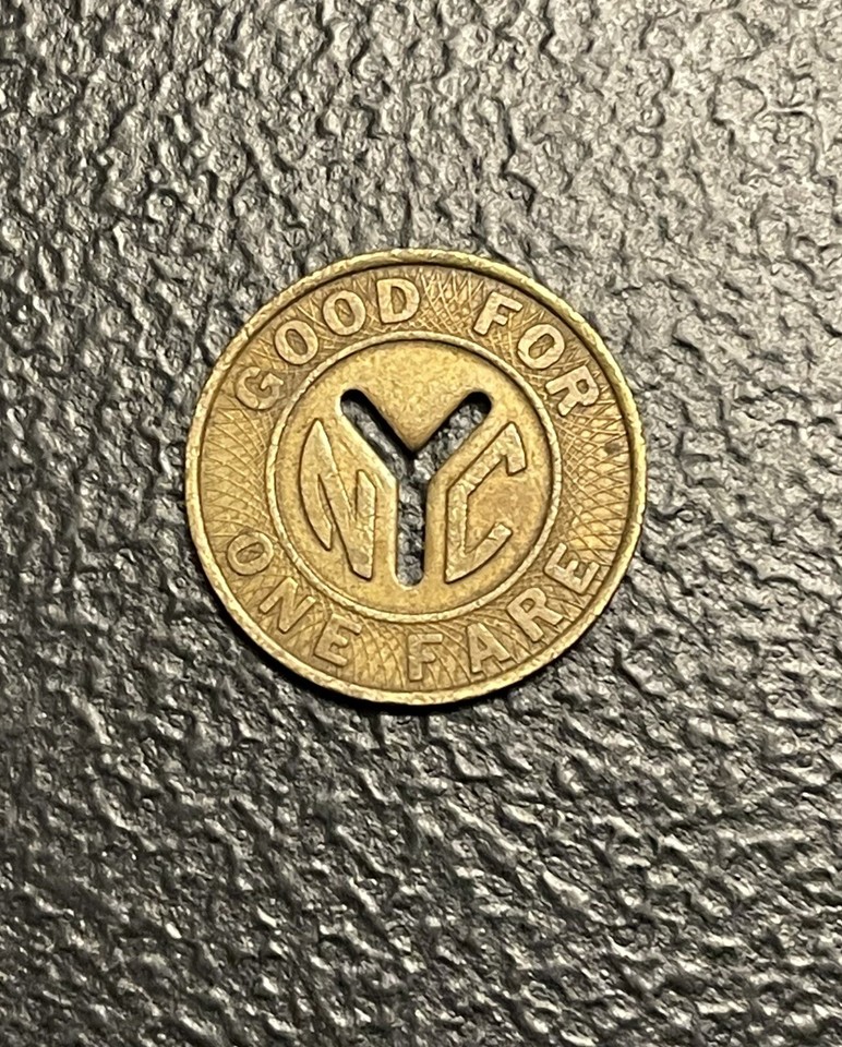 Vintage 1950’s New York City Transit Authority Token NYC Good for One ...