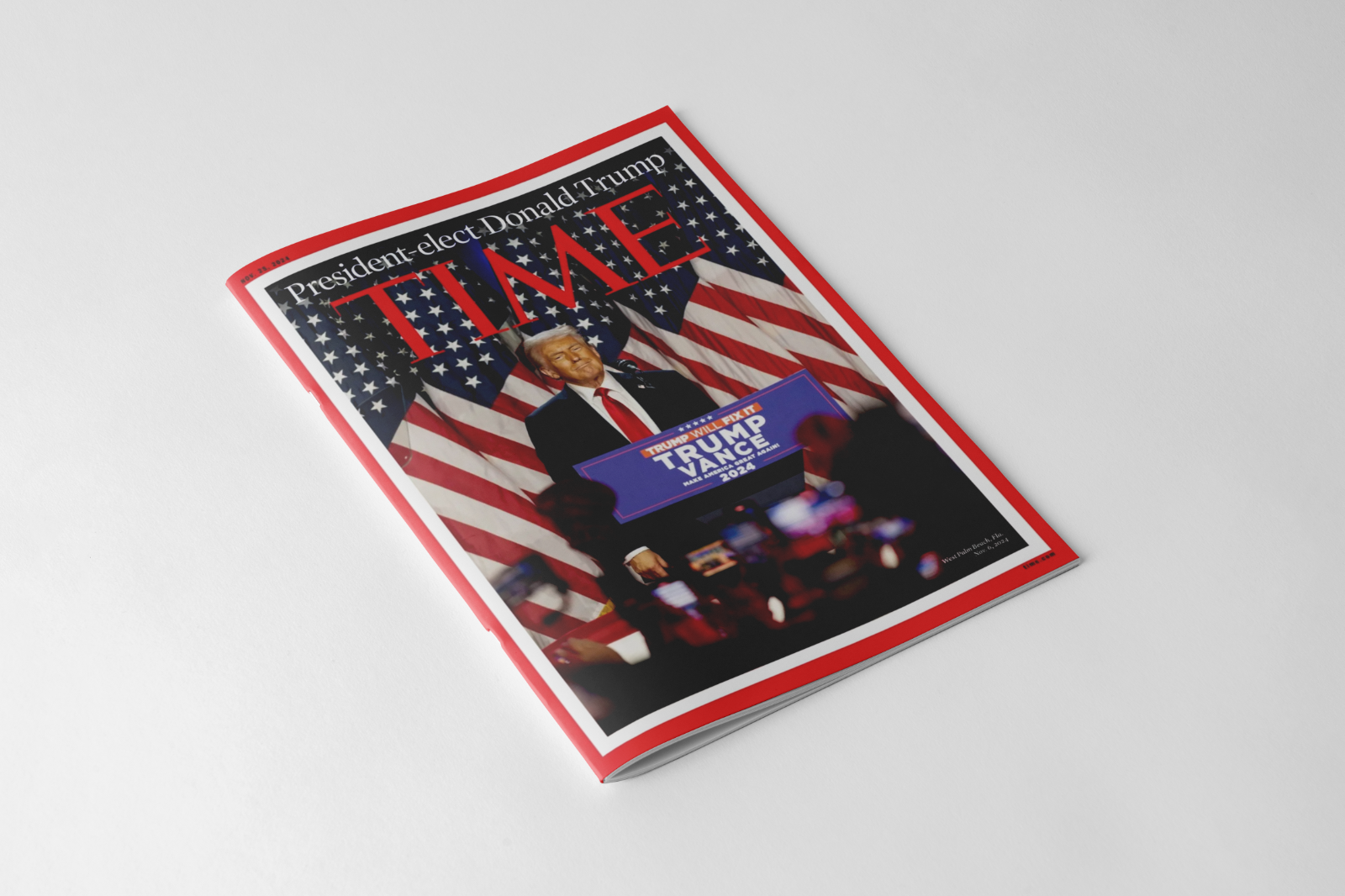 PRESIDENT ELECT DONALD TRUMP - Time Magazine - November 2024 | eBay