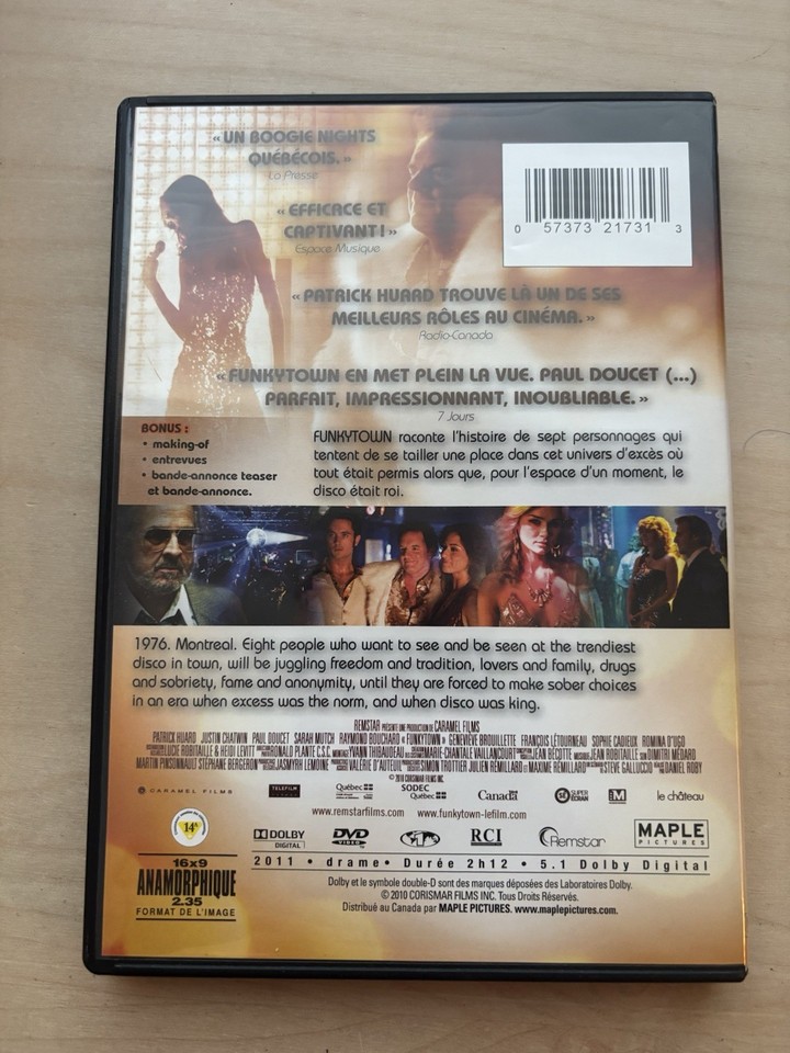 Funkytown DVD Patrick Huard Région 1 | eBay