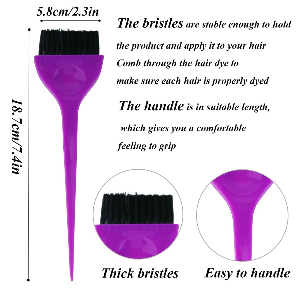 10 Pcs Hair Coloring Dye Brush Set Salon Hair Color Application Brush ...