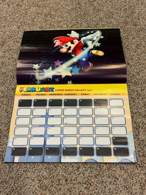 Super Mario Bros 2026 calendar Retro Gamer video game magazine Nintendo ...
