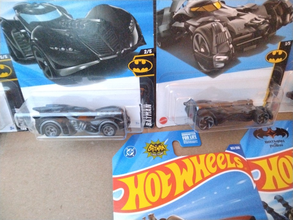 Hot Wheels Batman Batmobile - Lot Of 9 Color/Card Variations | eBay