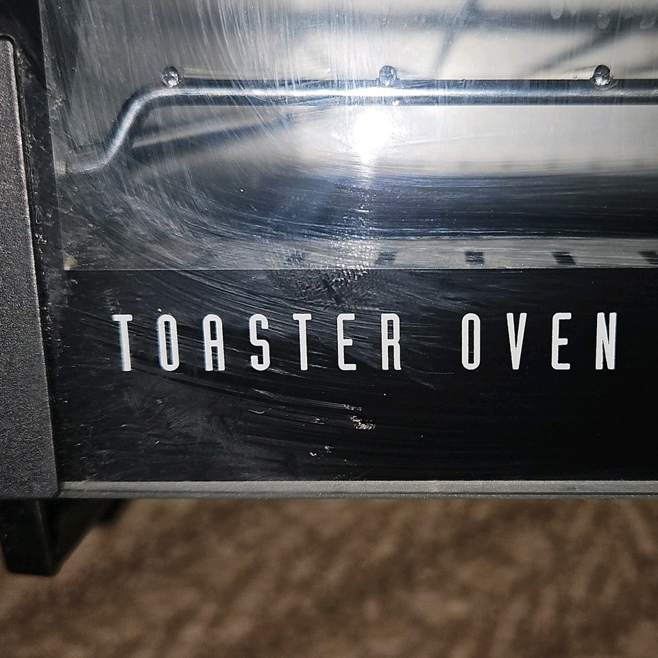 Black Silver Electric Toaster Oven with Timer and Rack | eBay
