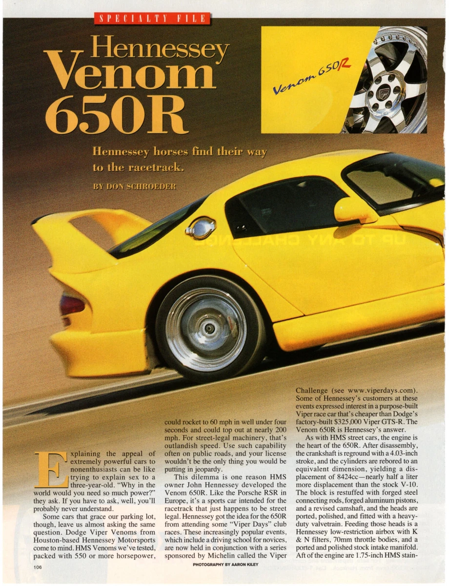 Dodge Viper Venom 650r