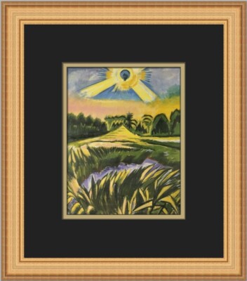 Max Pechstein Landscape with Reeds Custom Framed Print | eBay