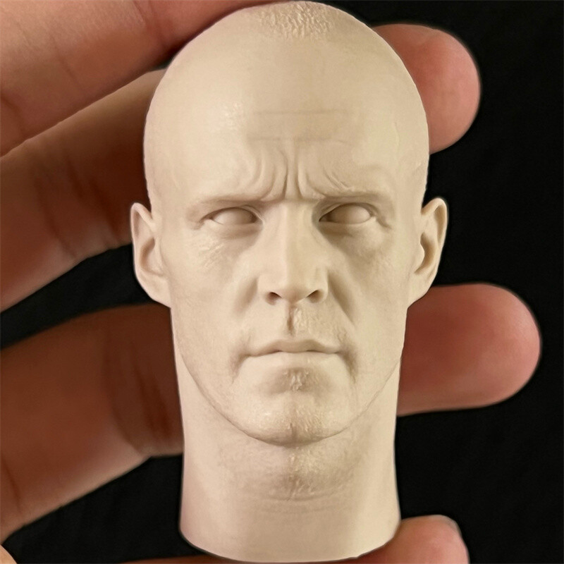 Jason Statham Unpainted 1/6 Scale Head Carving Sculpture for 12 ...