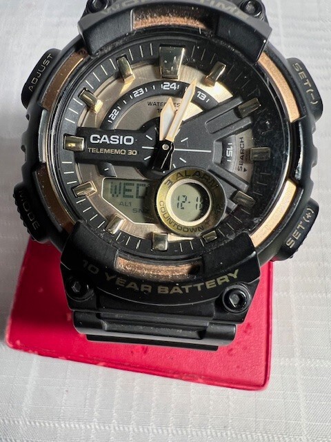 MENS CASIO ANALOG-DIGITAL TELEMEMO 30 WATCH EX CONDITION | eBay