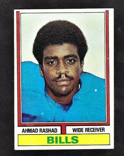 1974 Topps #105 AHMAD RASHAD RC Rookie Card - Bills - NM - 174 | eBay