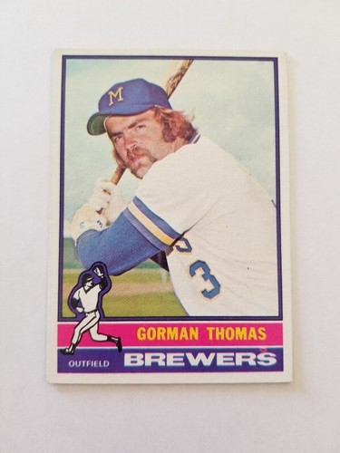 GORMAN THOMAS 1976 TOPPS BASEBALL CARD # 139 MILWAUKEE BREWERS | eBay