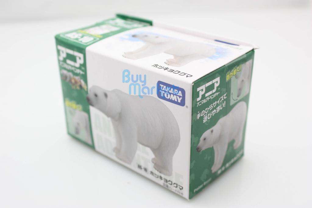 Takara Tomy ANIA AS-10 ANIMAL Polar Bear Mini Action Figure Educational ...