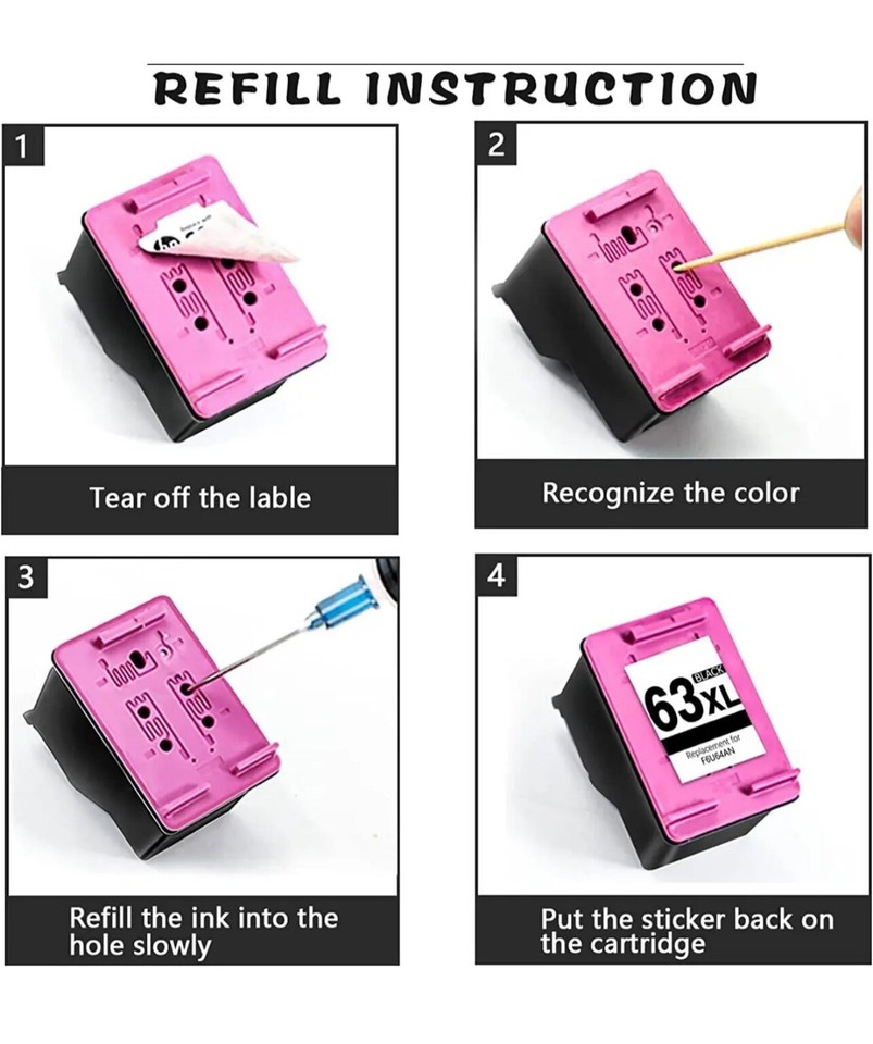 4x100ml ink refill for HP 910 910xl OfficeJet Pro 8035 8028 8025 8022 ...