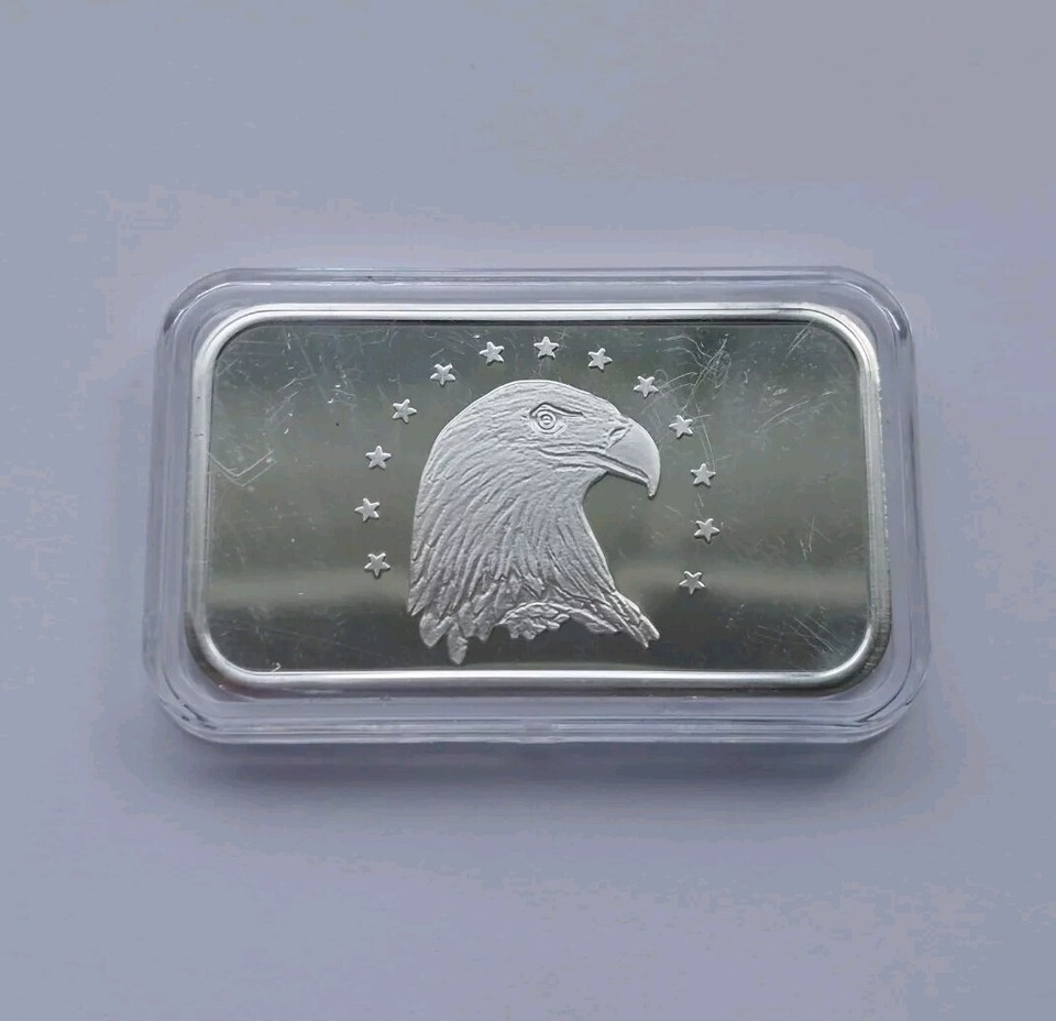 Silver Bar 1 Troy Oz .999 Pure Angela Bay Buchanan 37th Treasurer | eBay