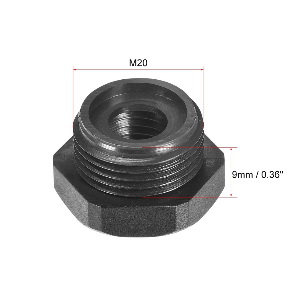 Threaded Reducing Bushings Nylon Connector M20 Male Thread to M12 ...