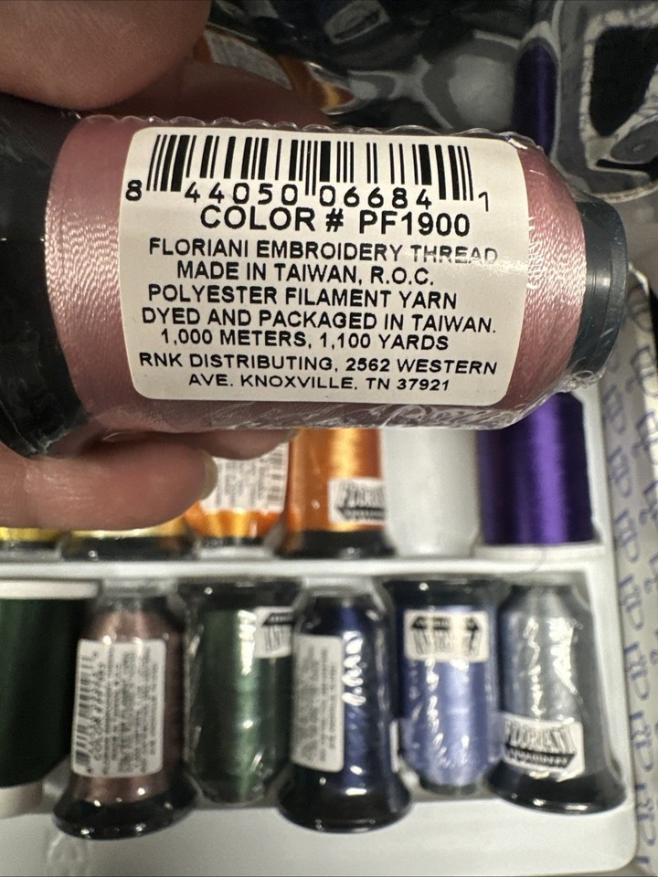 NEW Floriani Summer Thread Set LOT 10 Embroidery Thread + 2x Sulky ...