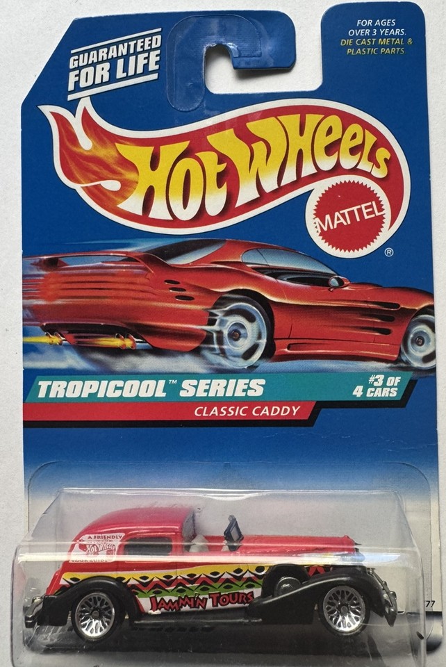 1998 Hot Wheels ~TROPICOOL~ Classic Caddy 3/4 (Lace Hub Wheels) (Card ...